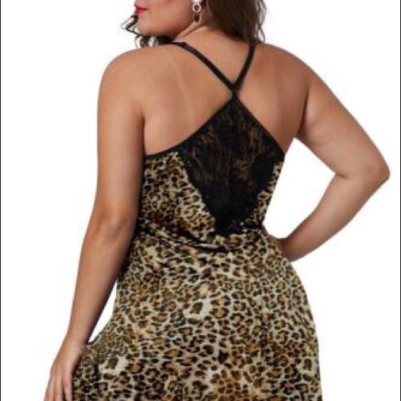 Intimates & Sleepwear | 2x Leopard Lace Trim Chemise | Poshmark